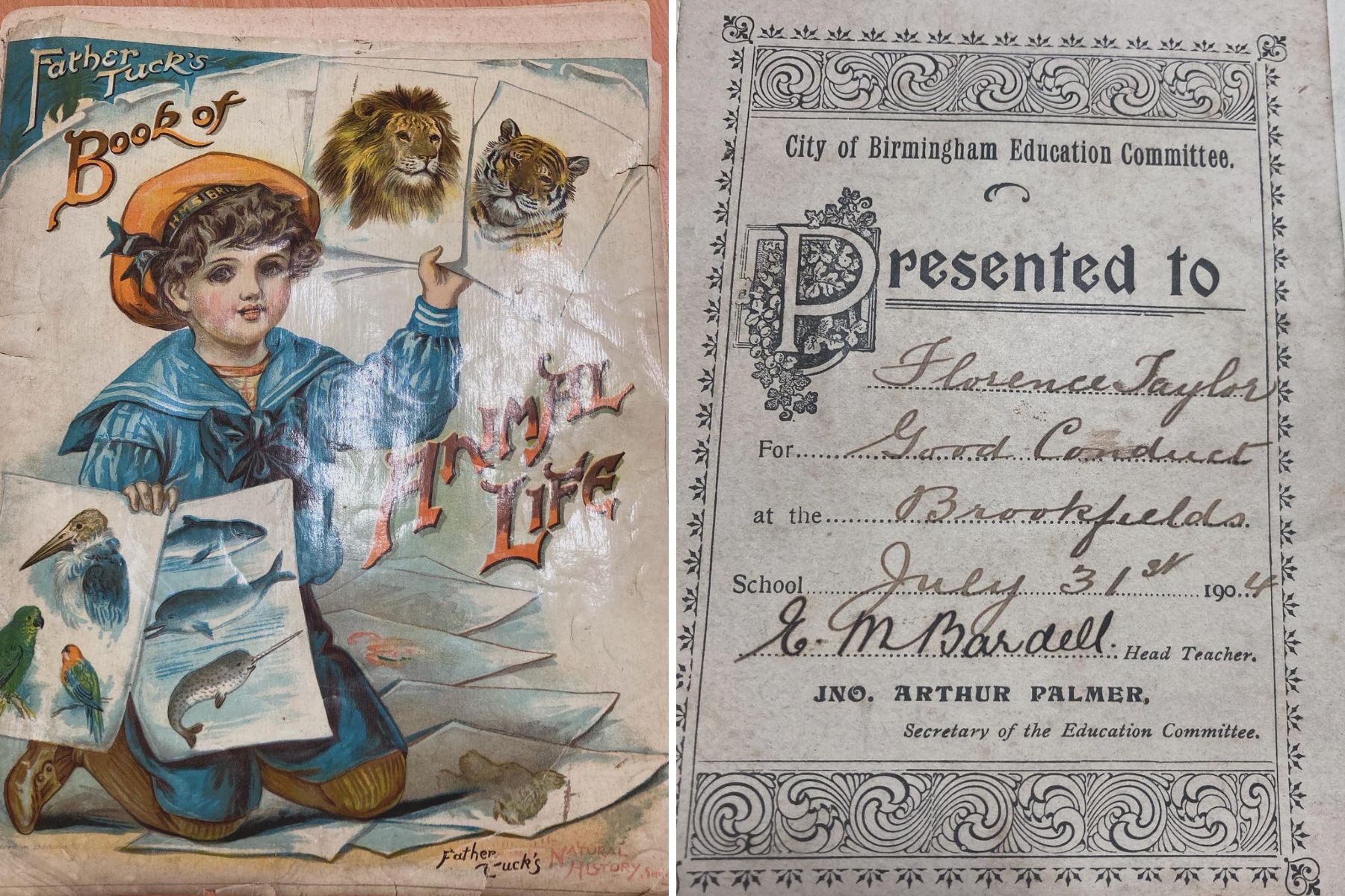 Book found in Dorset 120 years after being presented to star pupil in ...