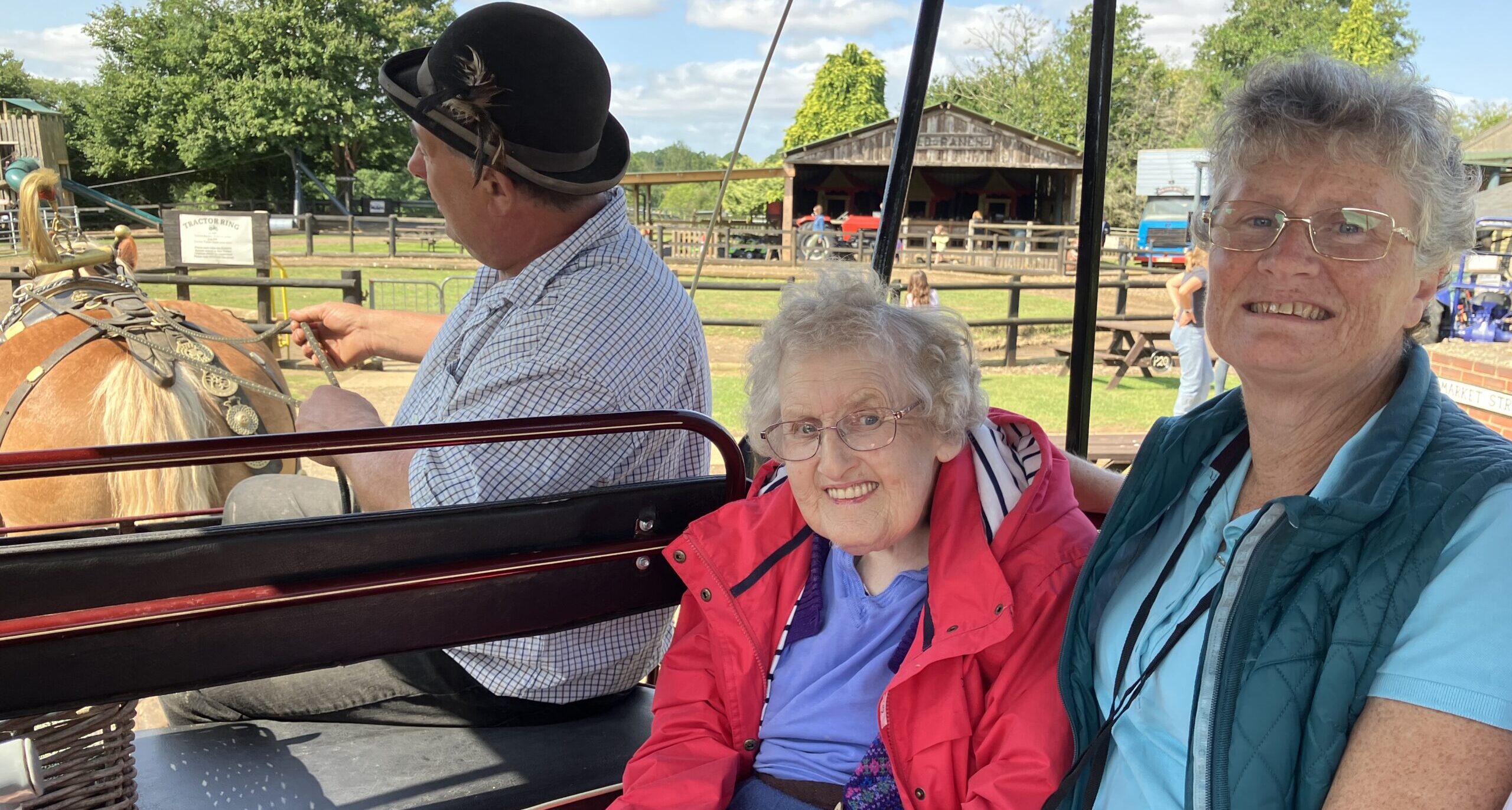 Unbridled joy for care home resident thanks to horse and carriage ride ...